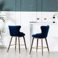 Counter Height Stools Set of 2, Blue, Tapered Leg Design - Walmart.com