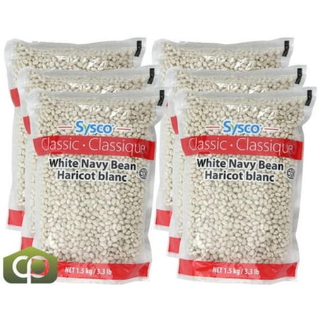 Sysco Classic Bean Navy White 1.5KG/3.3LBS (6/Case)- Canadian Made ...