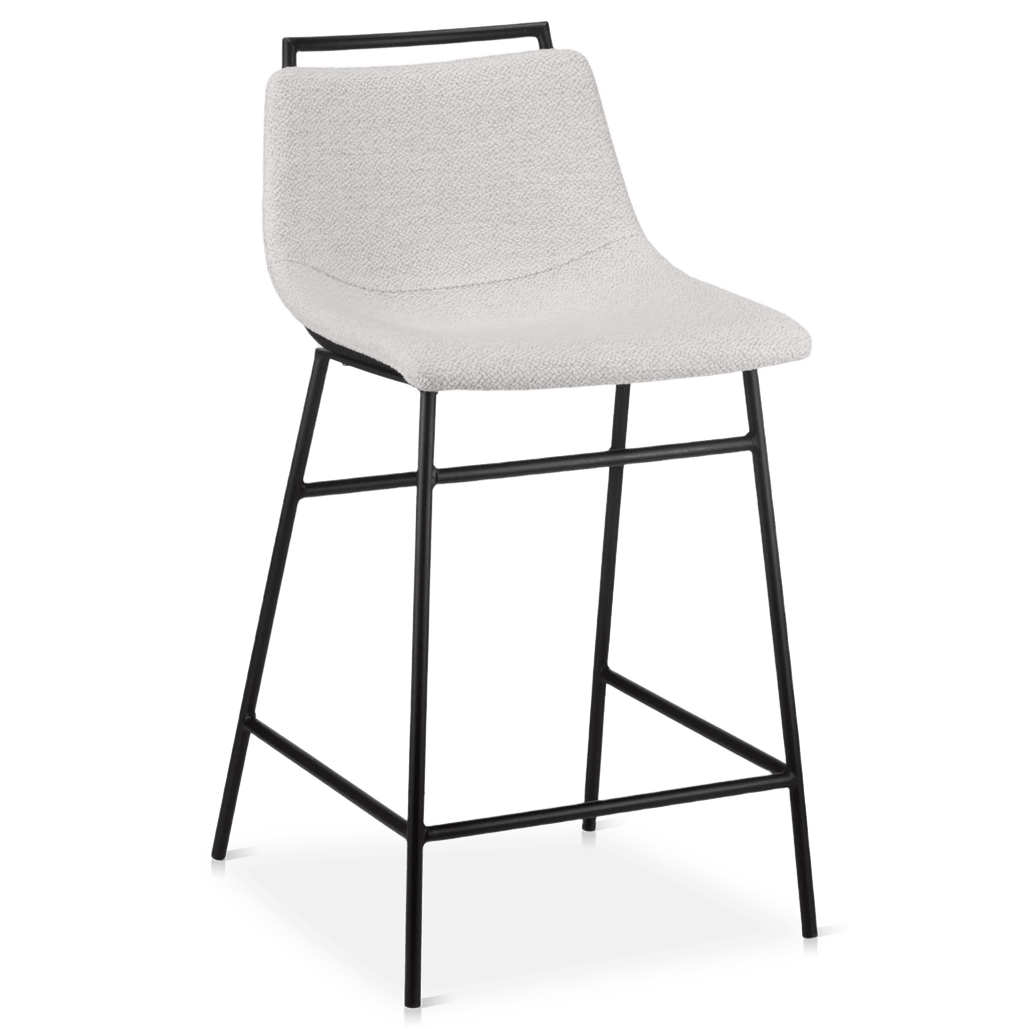 Click here for Bouclair Oatmeal Fabric And Metal Counter Stool prices