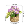 Artificial Flower Planter for Home Decor - Spring Summer Decorative ...