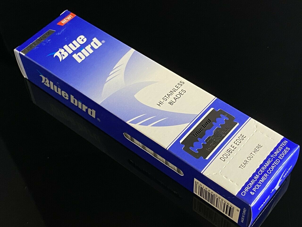 100 Blue Bird Double Edge Safety Razor Shaving Blades Bluebird Classic ...
