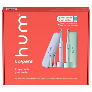 hum by Colgate Smart Electric Toothbrush Kit, Rechargeable Sonic ...