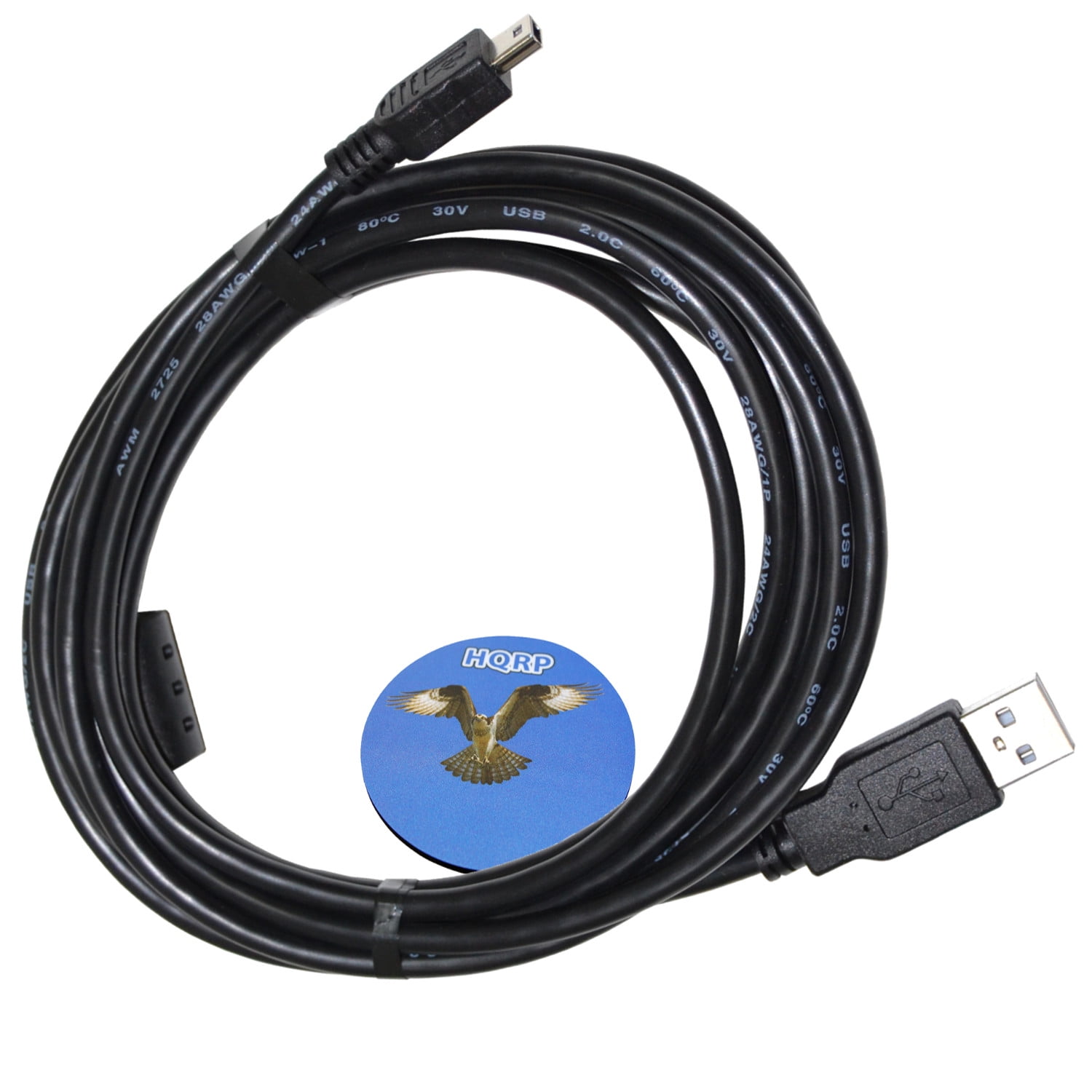 HQRP Extra Long 10ft USB to Mini USB Cable for Garmin Aera 510 / 550 ...