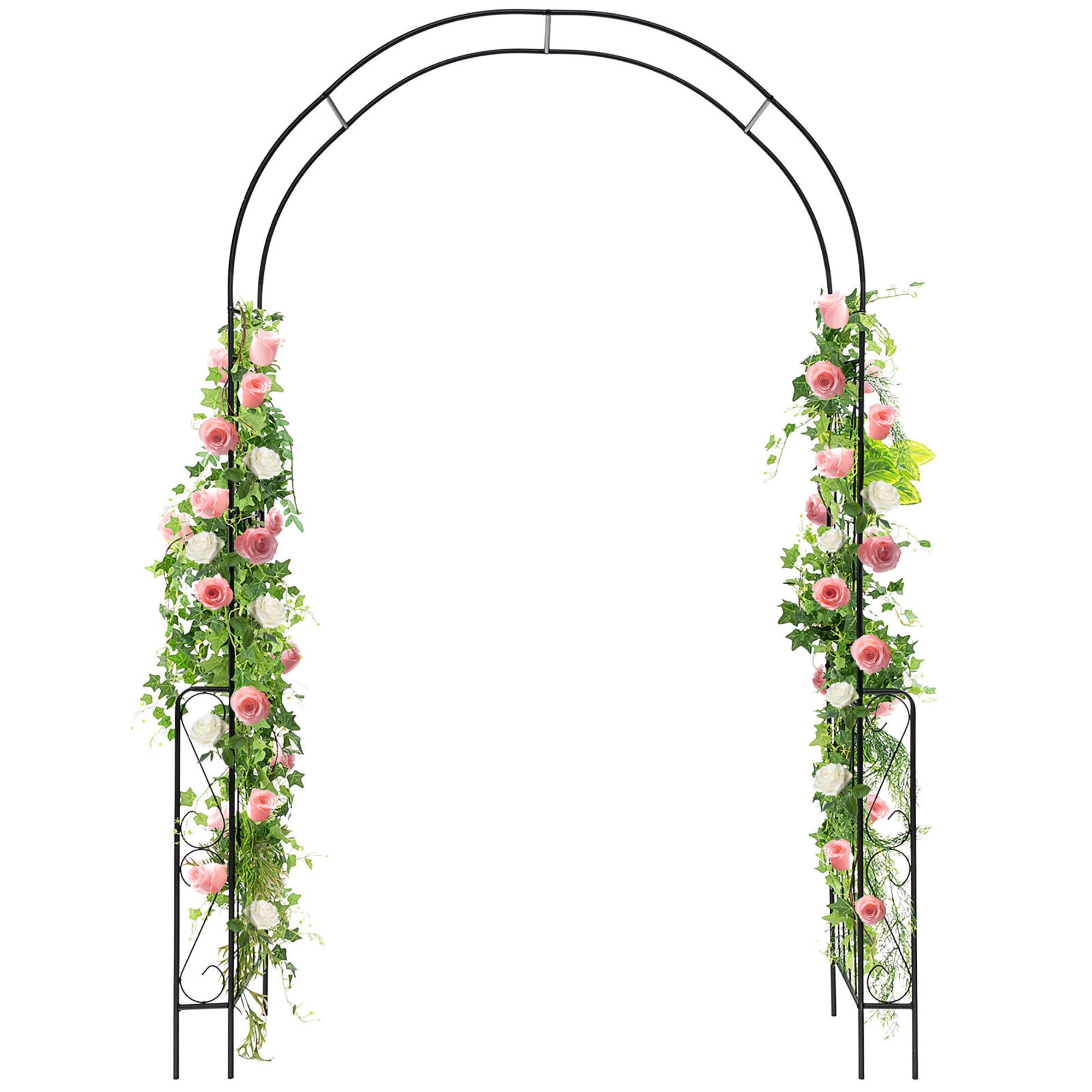 Click here for Gymax Metal Garden Arch 7.9 Ft Backdrop Stand For... prices