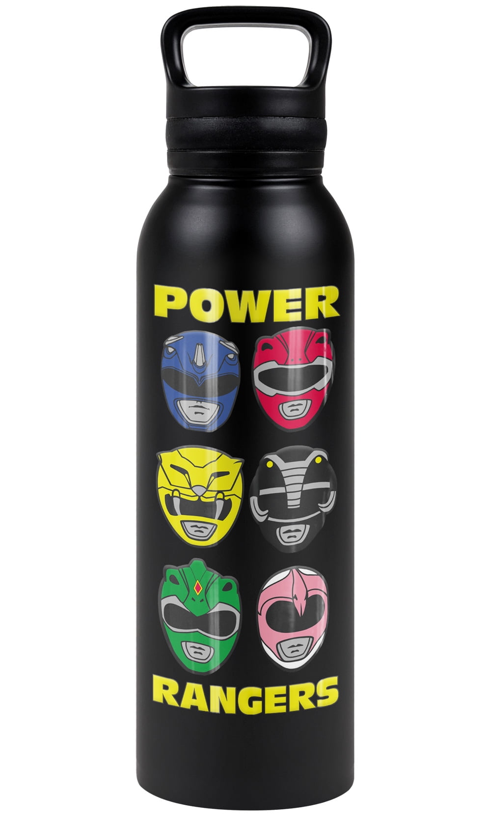 Power Rangers Official Ranger Heads 24 oz Insulated Canteen Water ...