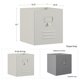 Little Seeds Nova Metal Locker Storage Bins 3 Pack - Graphite Grey ...