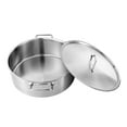 11 Qt Stainless Steel Stock Pot with Lid – Large Soup Pot for Cooking ...