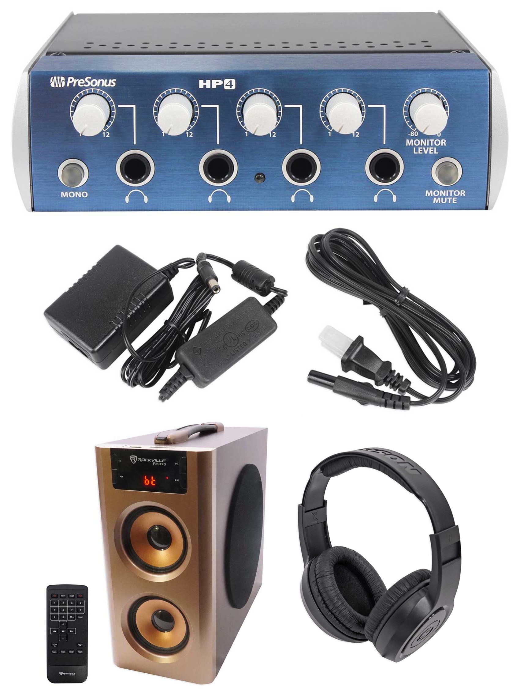 Presonus HP4 4 Channel Headphone Amplifier Monitoring System HP-4 ...