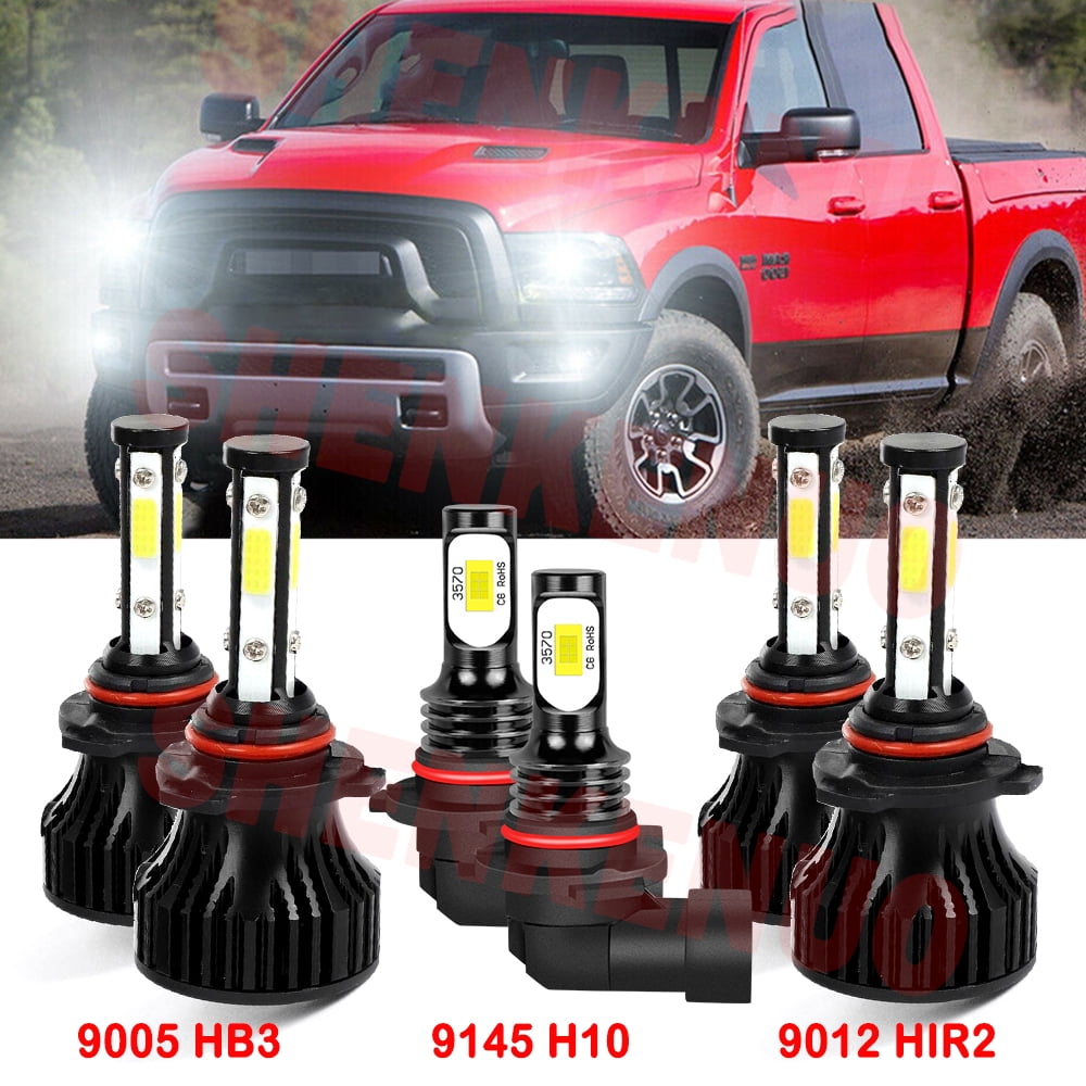 For Dodge Ram 1500 2500 2013-2015 w/ Projector Led Headlights 20000LM ...