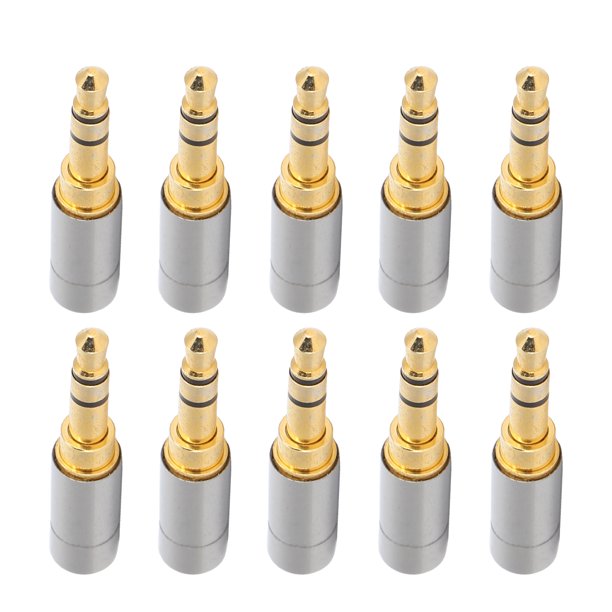 Headphone Plug,Mini 3.5mm Plug Stereo Balanced Plug Audio Connector ...