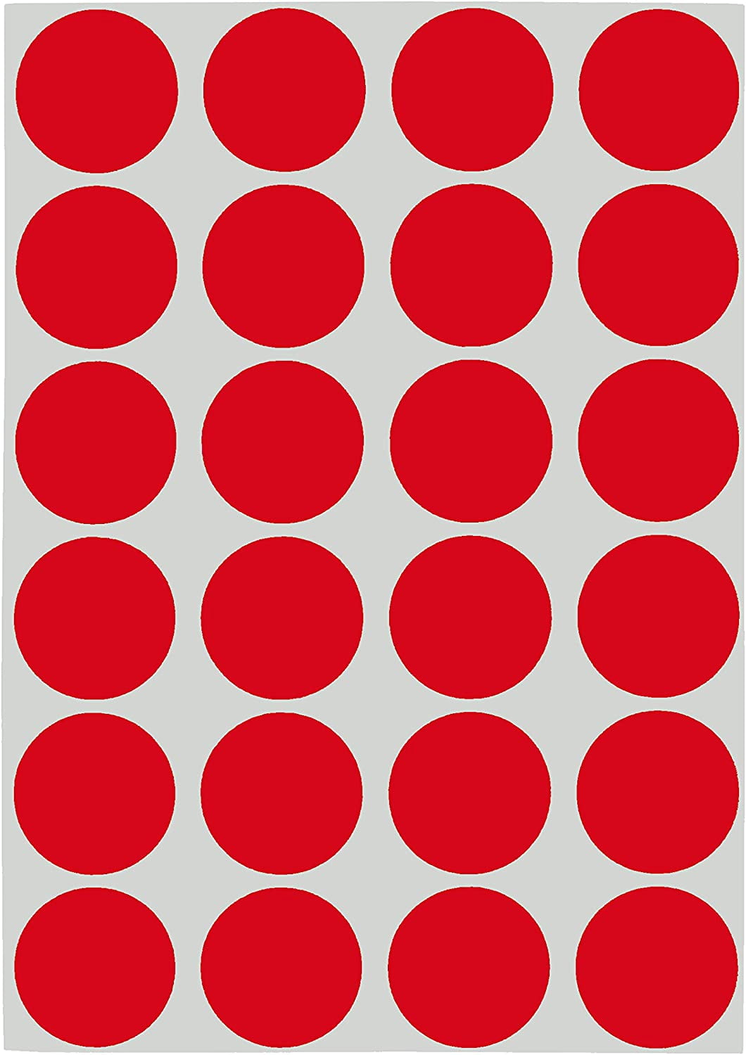 0.75 Inch Round Label Removable Color Code Dot Stickers, 1008 Pack, 24 ...