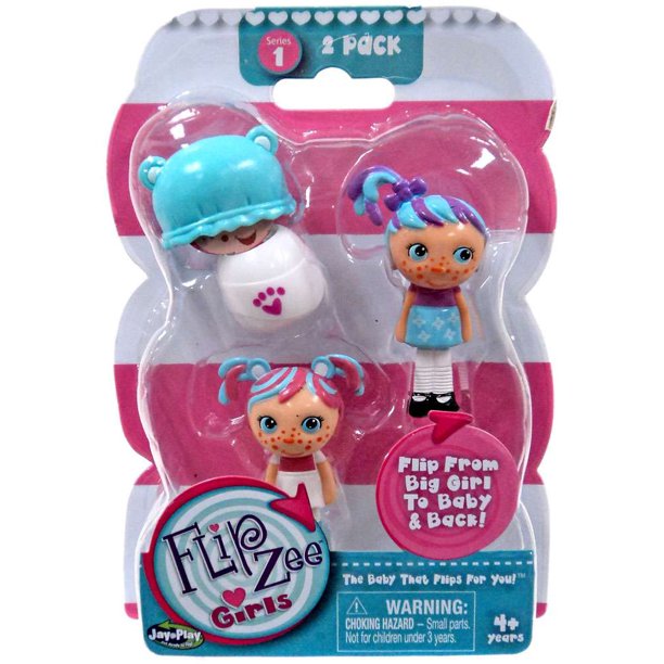 FlipZee! FlipZee Girls! Series 1 Mini Figure 2-Pack [Style 3] - Walmart.com