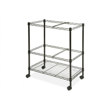 Alera Two-Tier Rolling Office Cabinet with Wheels, Hanging Organizer ...