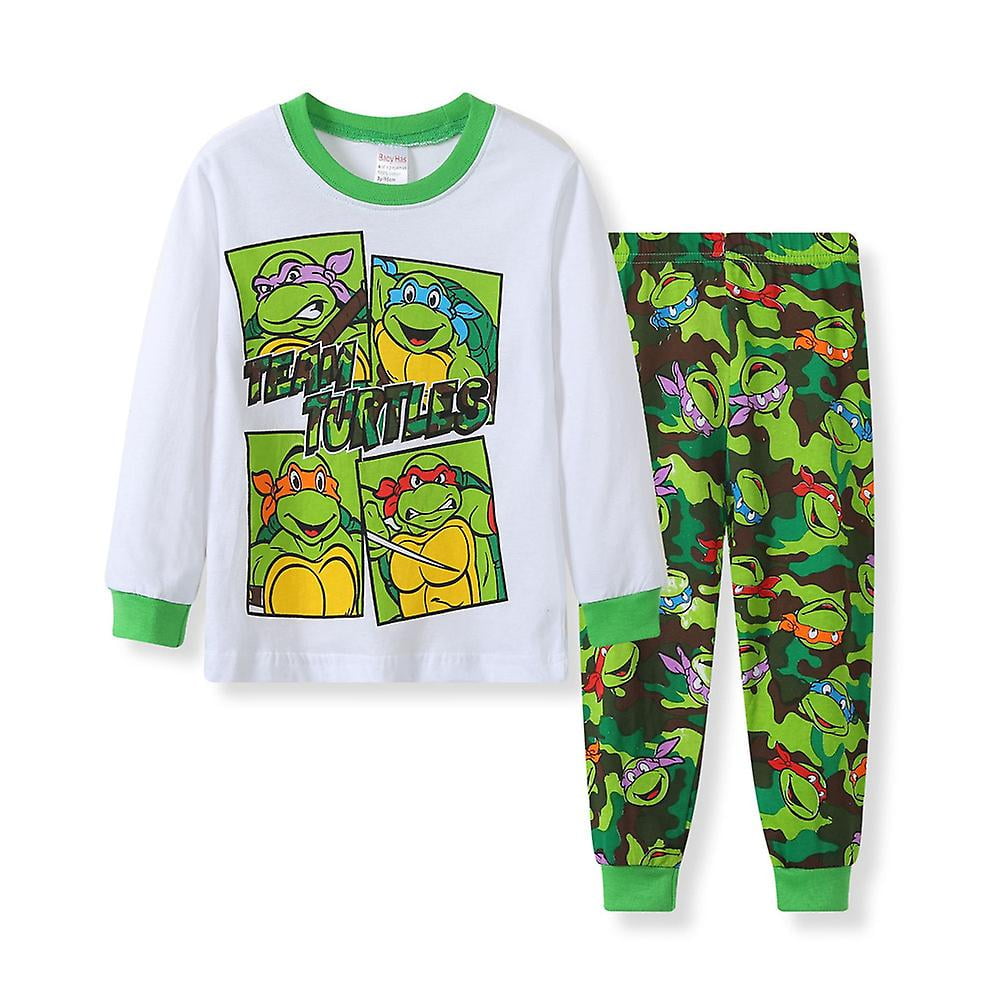 Teenage Mutant Ninja Turtles Theme Pajamas Pjs Set Kids Boys Long ...