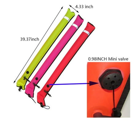 Surface Marker Buoy Scuba Diving with Valve Reflective Tape SMB ...