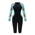 AGWOLF Women's Rash Guard Long Sleeve Shirts Boyleg One Piece Swimsuit ...