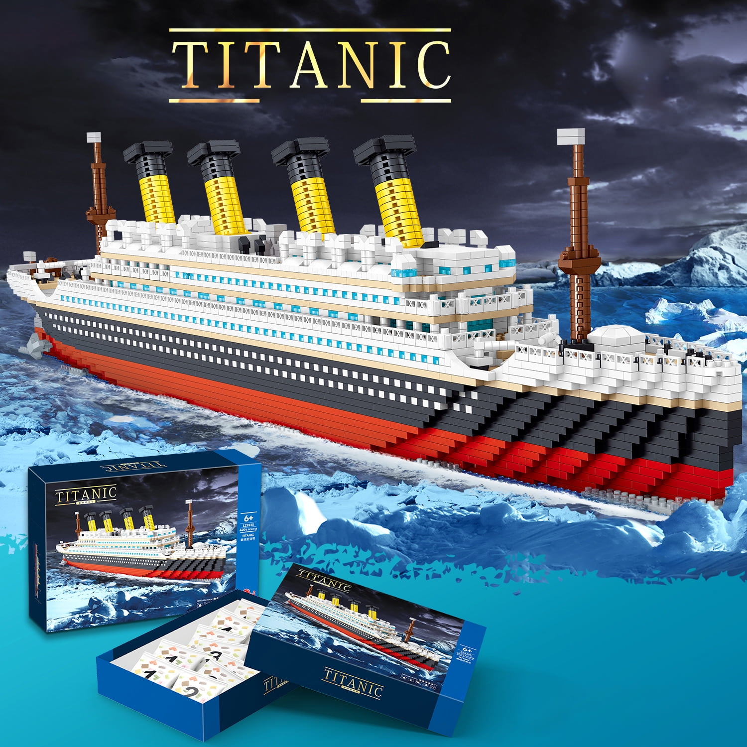 Lego Titanic Model Sinking