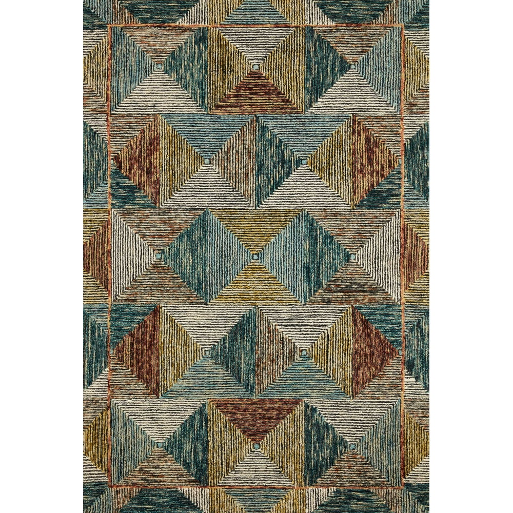 Loloi II Spectrum Geometric Lagoon / Spice Area Rug - Walmart.com ...