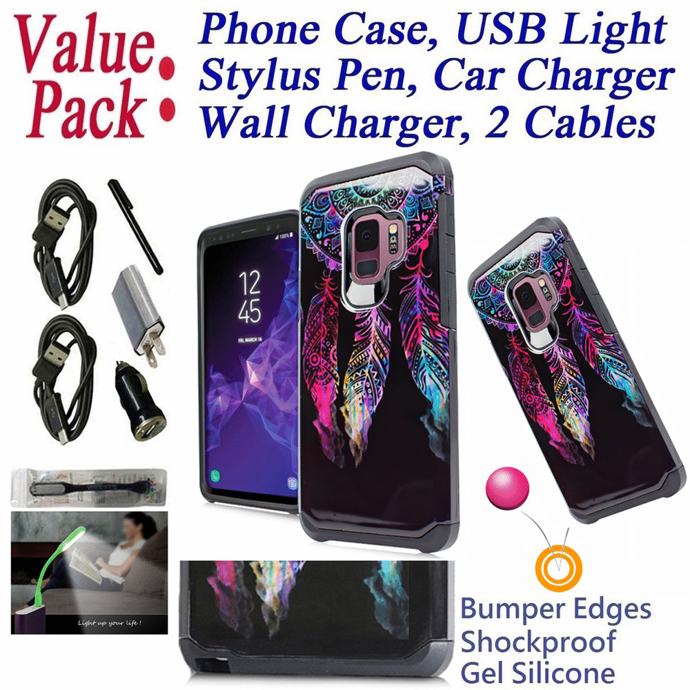 Value Pack Cables + for 5.8" Samsung S9 Galaxy S 9 G960 Case Phone Case ...