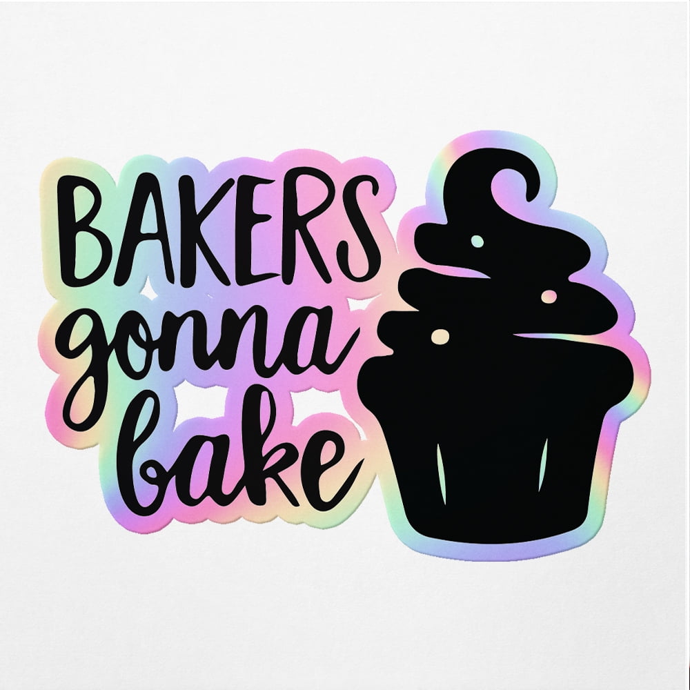 Vinyl Stickers Decals Of Bakers Bake Illustration - Apply On Any Smooth ...