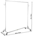 VEVORbrand Z Rack - Steel Clothing Rack - Adjustable Height - Walmart.com