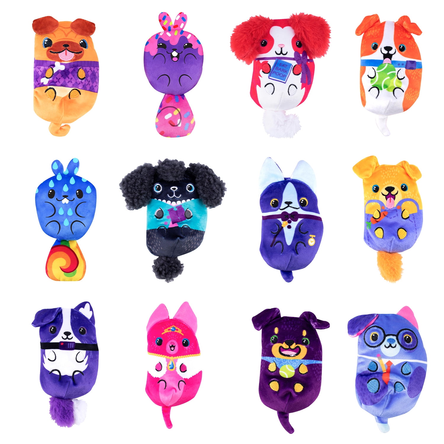 Buy Dogs vs Squirls - Mystery Bag - 4pk Bundle - 4 Super-Soft & Bean ...