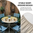 Abstract Gold Round Tablecloth for 45-54 Inch Tables, Fitted Table ...