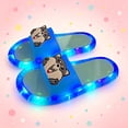 BOOMNY Toddler Boys Girls Slippers Light Up Cartoon Anti Slip Open Toe ...