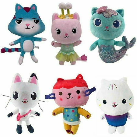 Netflix Gabby's Dollhouse Mercat Plush Toy Mermaid Cat Dreamworks ...