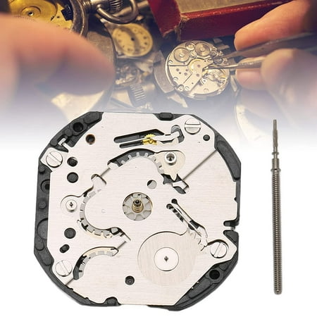Watch Movement, VX3L 6 Needles Quartz Round Watch Movements Without ...