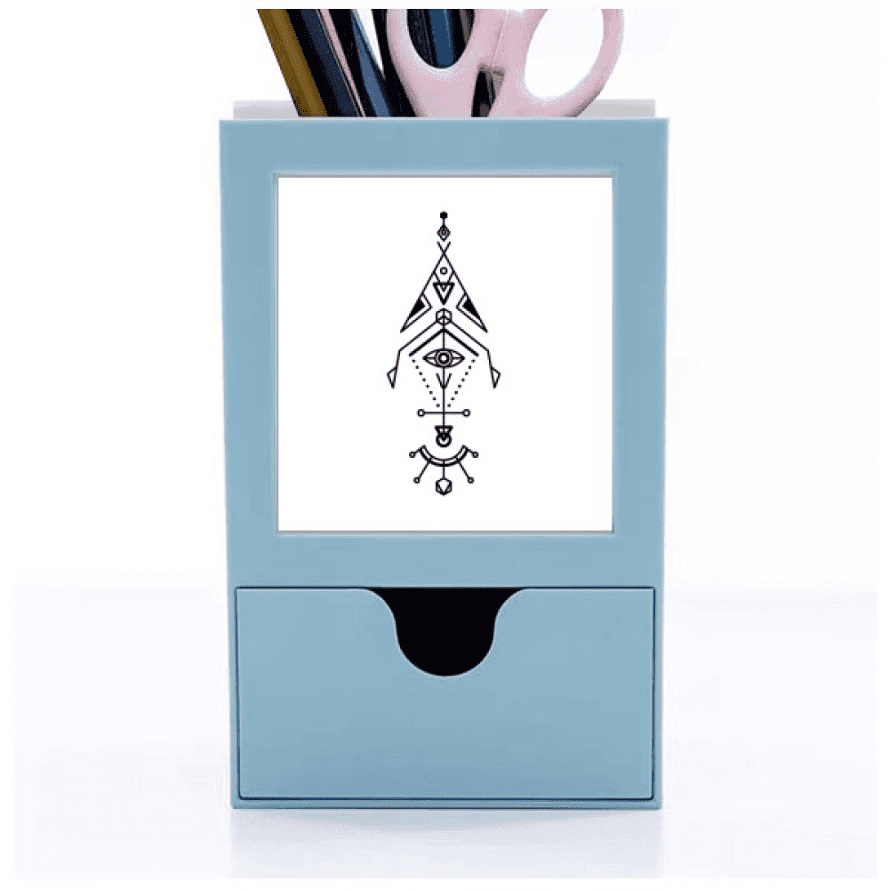 Universe Geometry Alien Totem Desk Supplies Organizer Pen Holder Card ...