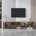 Double L-Shaped TV Stand Entertainment Center,Display Shelf - Walmart.com