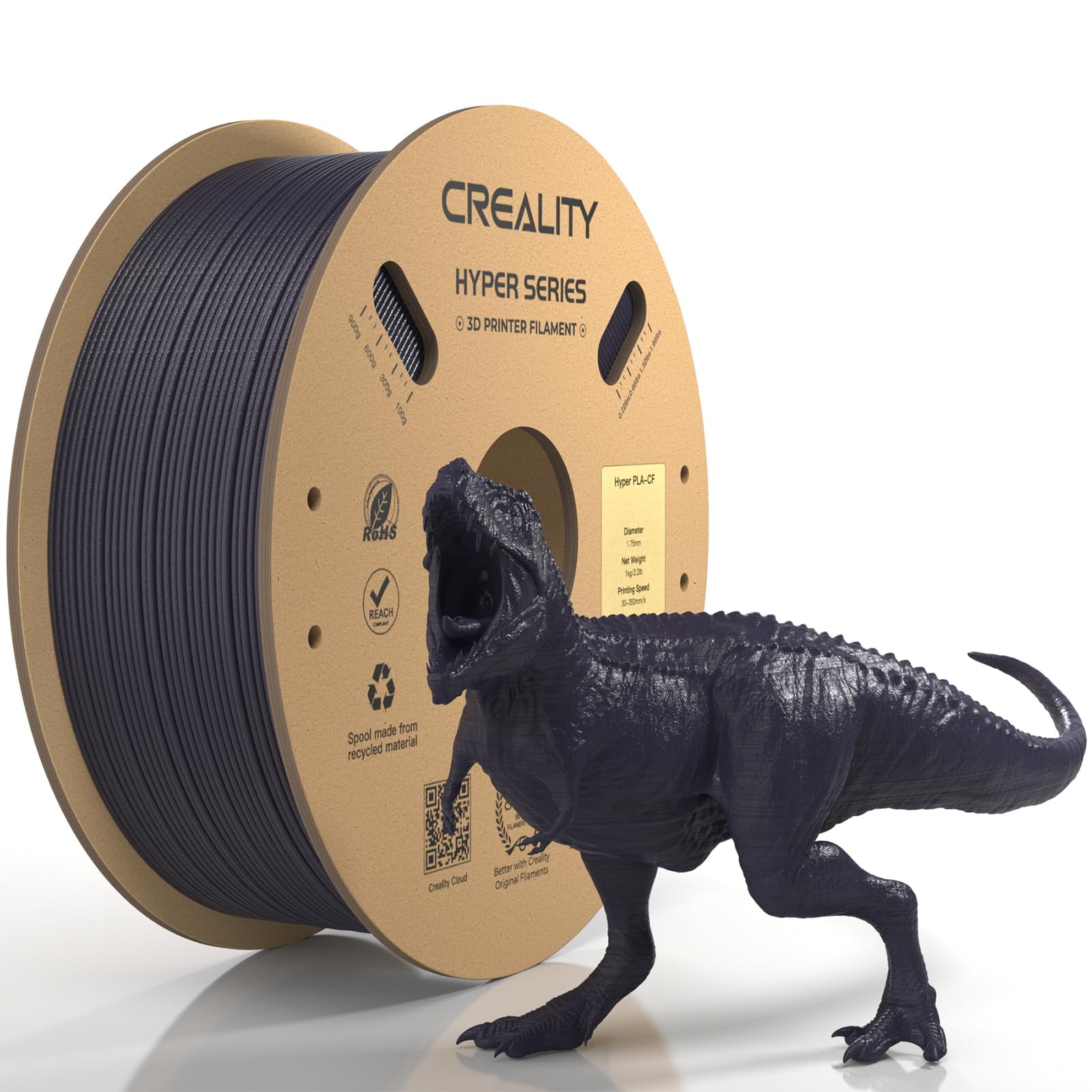 Filamento para impresora 3D Creality Hyper PLA-CF, 1,75 mm, morado, 1 ...