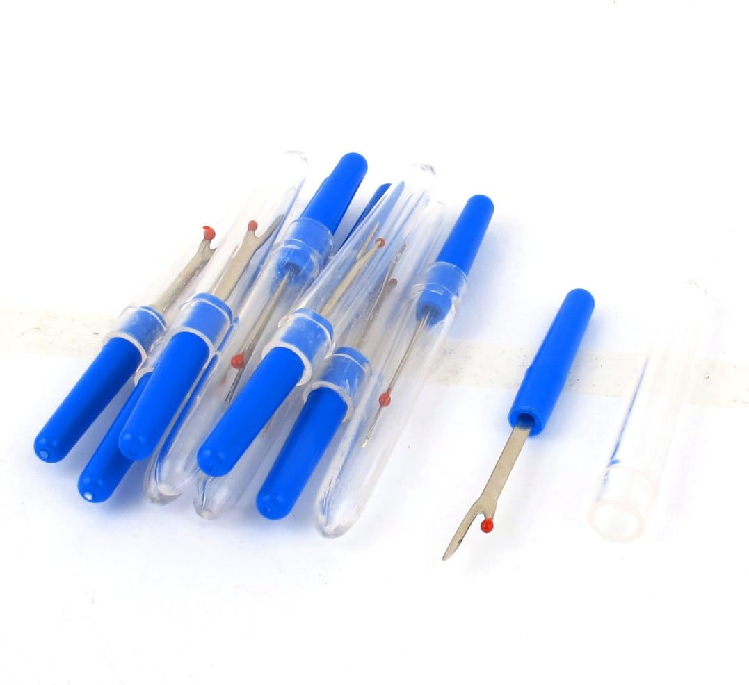 Plastic Handle Stitch Thread Seam Ripper Cutter Sewing Tool 10pcs Blue ...