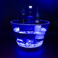 Clear LED Ice Bucket with Glowing Light Champagne Beer Storage Tub ...