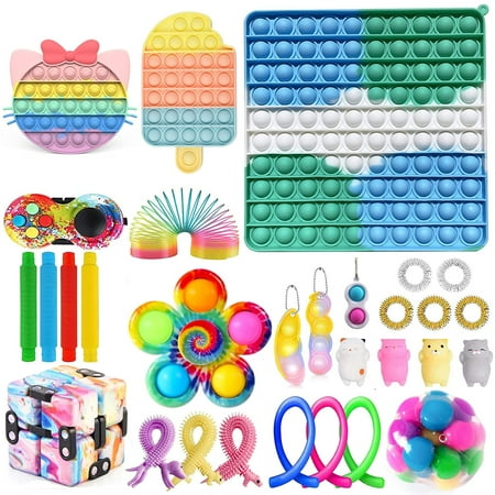 HTCM Fidget Packs Anti-Anxiety Tools, Keyboard Figetget Stress Relief ...