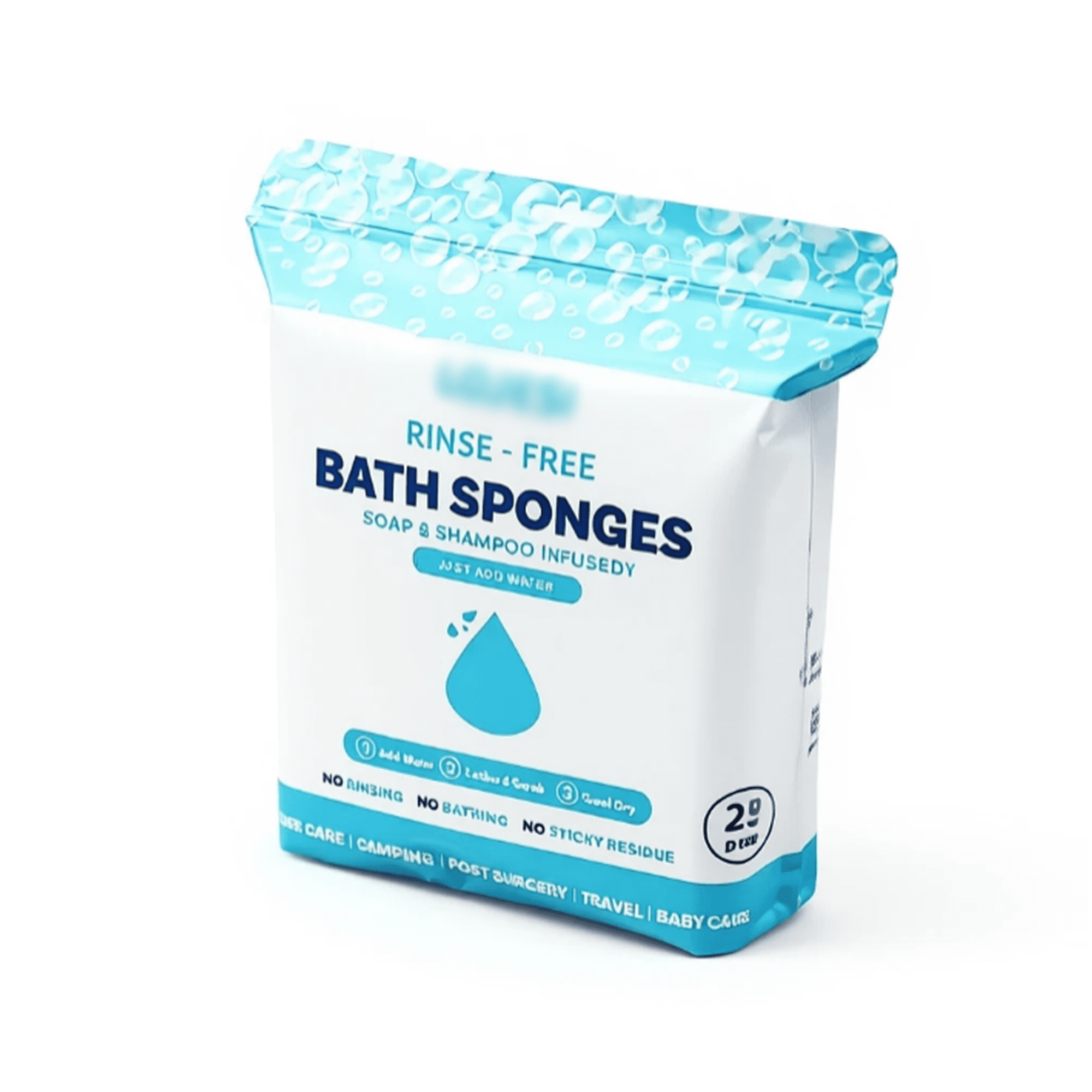 Click here for Lojesi Rinse Free Bath Sponges 25 Pack - No Rinse... prices