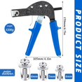 46 Pcs Expansion Screw Petal Nut & Metal Setting Tool, Hollow Door ...