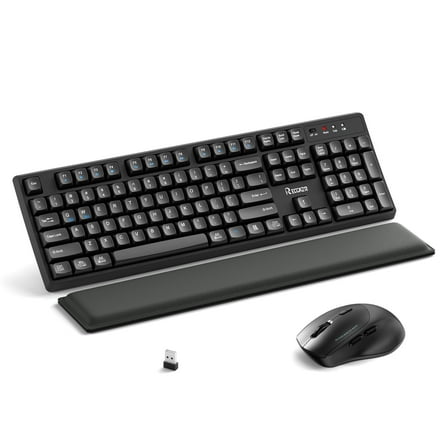 Logitech MK550 USB Cordless Ergonomic Wave Keyboard & Mouse Combo with ...