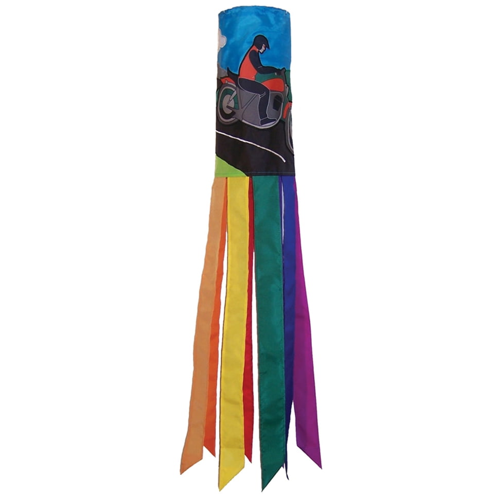 In the Breeze 4703 — Motorcycle Man Windsock, 40-Inch — Colorful and ...