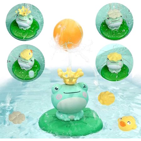 Bath Toys, Frog Floating Toy, Fountain Toys There Are Four Spray ...