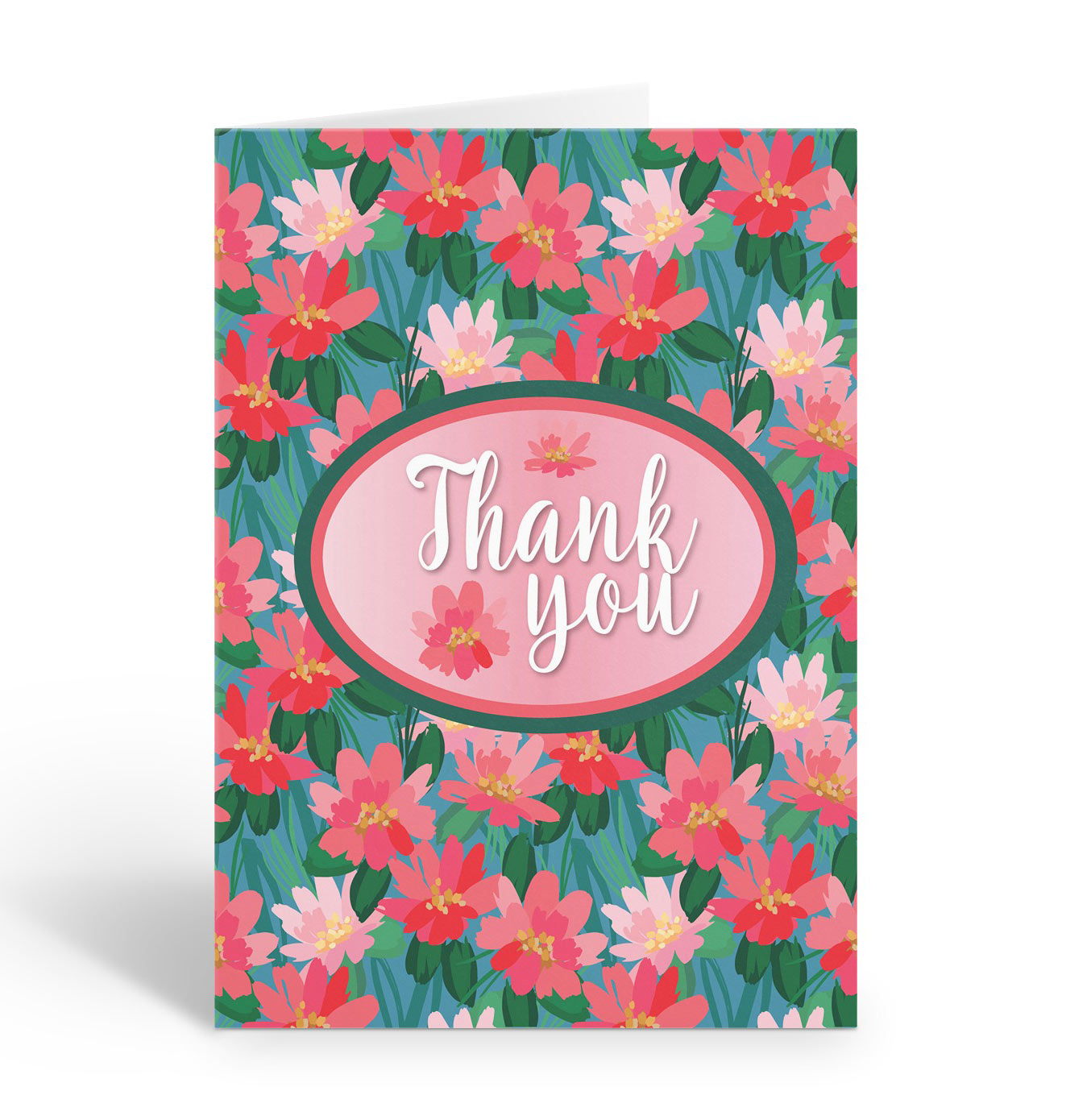 Beautiful Floral Thank You Note Cards - 10 Note Cards with Envelopes ...