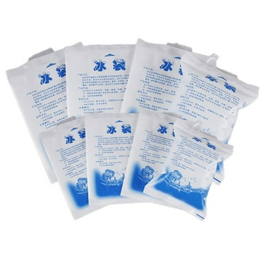 SUNLUG 5 Pcs Reusable Ice Packs for Coolers, Long Lasting Freezer Packs ...