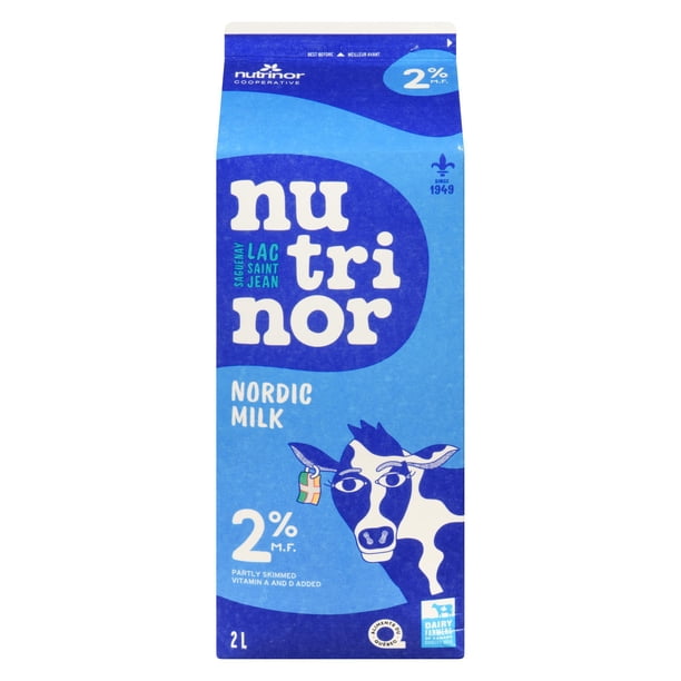 Milk 2% carton Nutrinor, 2L partly skimmed - Walmart.ca