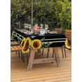 60x84 Inch Outdoor Tablecloth with Umbrella Hole Zipper Rectangle ...