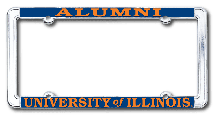 University of Illinois Alumni Metal License Plate Frame - Walmart.com