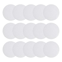 Plastic Mesh Canvas Sheet 7.7cm/ 3" White Round Blank Canvas for ...