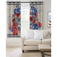 Anniversary USA Flag Blackout Curtains for Bedroom/Living Room, Thermal ...
