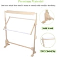 Solid Wood Cross Stitch Rack, Wooden Cross Stitch Needlework Floor ...