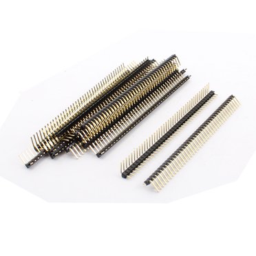 10pcs Male Pin Header,40 Pin 2.54mm Straight Single Row Breakable ...